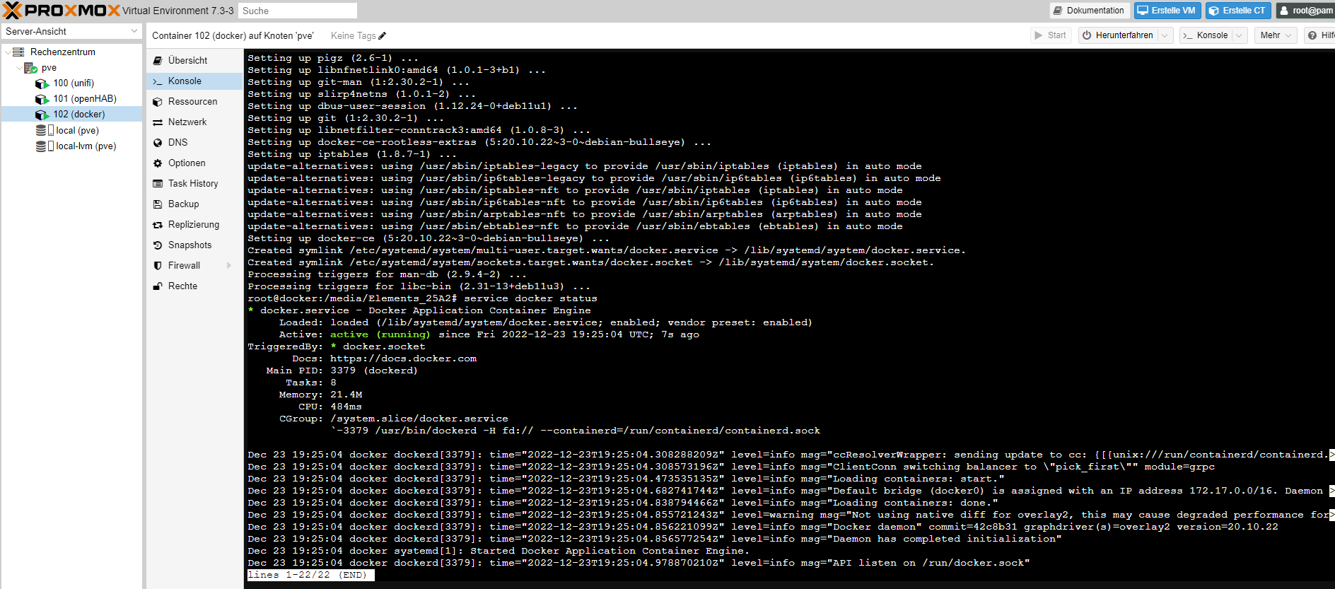 Docker in einem Proxmox Container - IT Brothers Blog